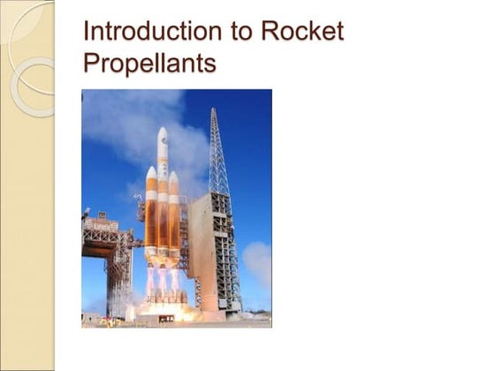 Solid rocket propellant | PPTX | Chemistry | Science