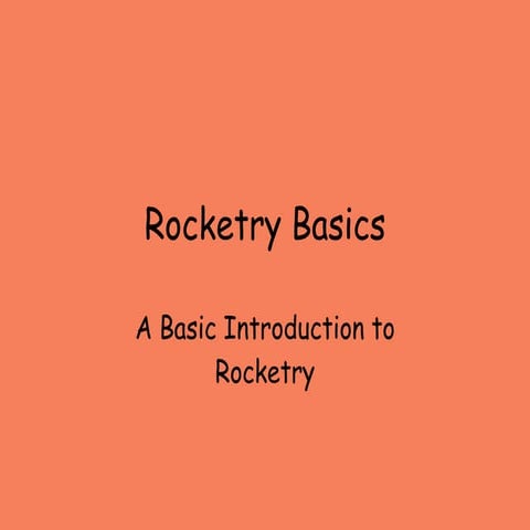 Rocketry Basics | PPT