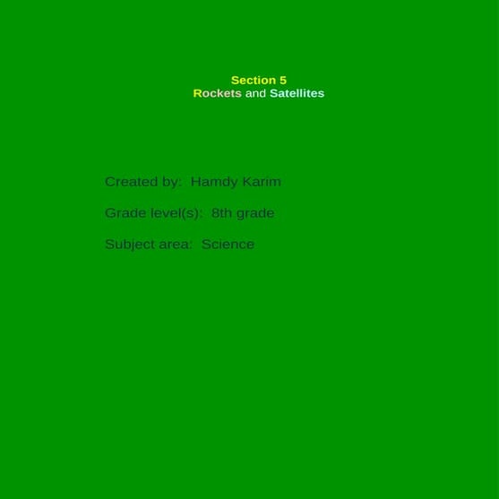 Rockets and satellites | PPT | Physics | Science