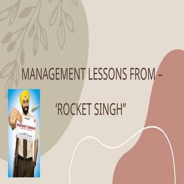 rocket singh management principles ppt.pptx