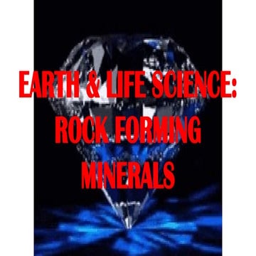 Rock Forming Minerals Earth and Life Science.pptx