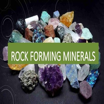 Grade 12 Earth and Life Science Rock Forming Minerals.pptx