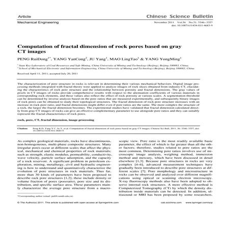 Fractals and Rocks | PDF | Medical Tests | Medical Health