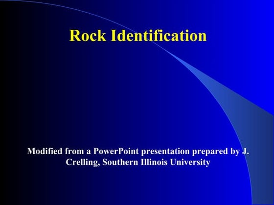 04 identifying different types of rocks | PPT | Geology | Science