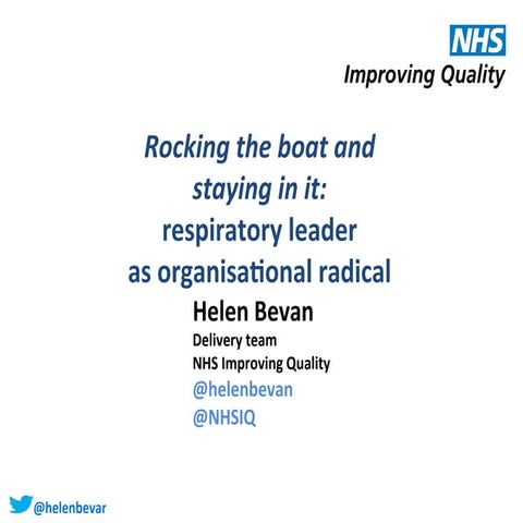 Rocking the boat and staying in it - Helen Bevan | PDF