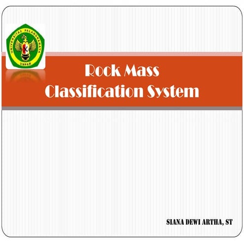 Geoteknik Tambang-Rock mass classification system | PDF