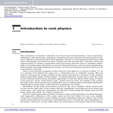 INTRODUCTION TO ROCK PHYSICS | PDF