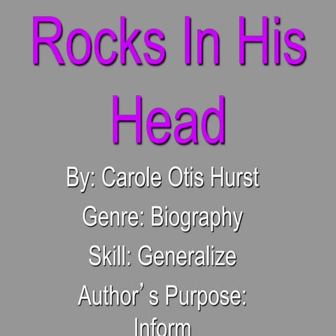 Rocks in His Head | PPT