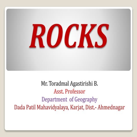 Rocks | PPT
