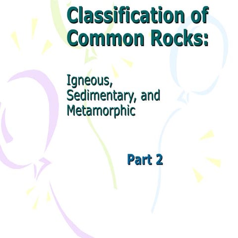 Geomorphology: formation and types of Rocks.ppt