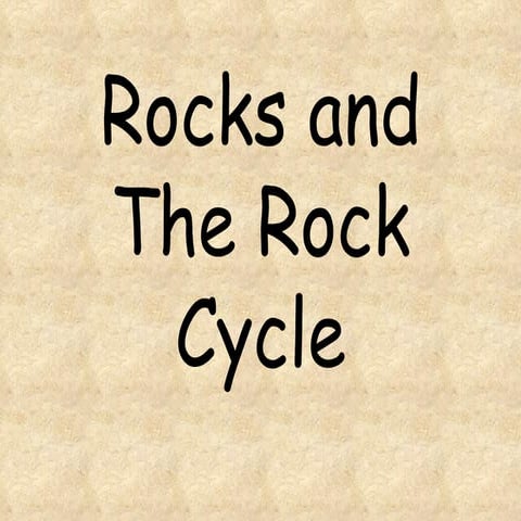 Rocks And Rock Cycle | PPT