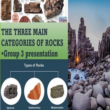 Minerals and rock,3 main categories of rocks | PPT