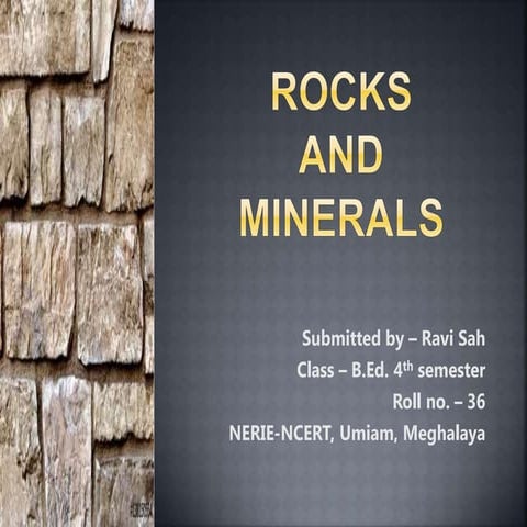 Rocks and minerals | PPT