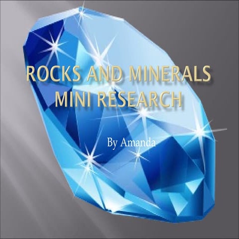 Rocks And Mineralsray | PPT