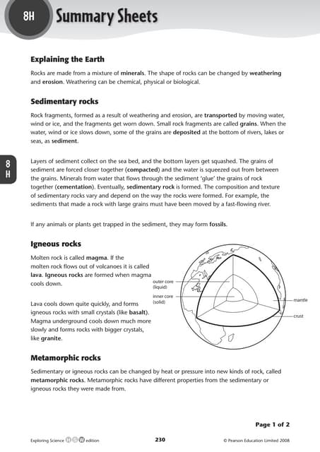 Rocks and minerals | PPTX | Geology | Science