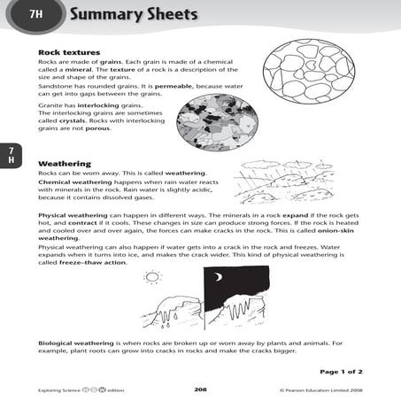 Rocks and weathering | PDF