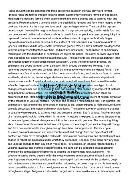 The rock cycle | PPTX