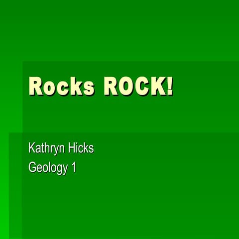 Rocks rock! | PPT