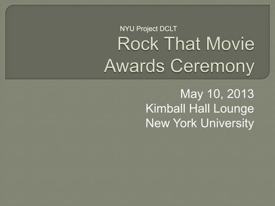 Rock that movie night | PPT