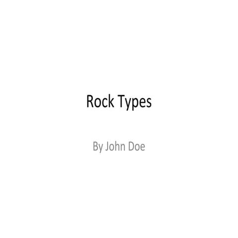 Rock types1 | PPT