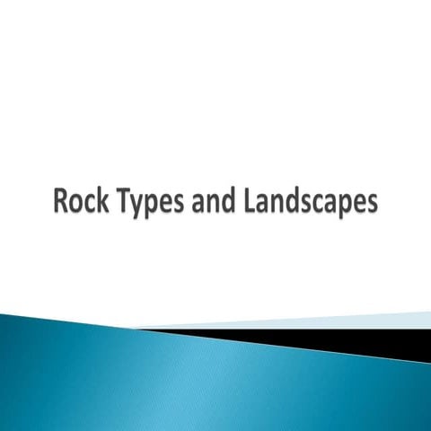 Rock types and landscapes | PPT