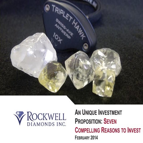 Rockwell Diamonds Mining Indaba 2014 presentation | PPT