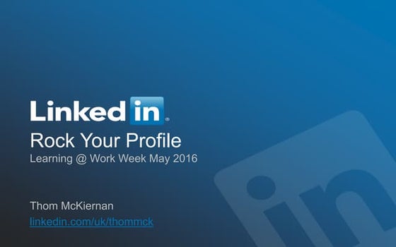 Rock your profile presentation grade 12 | PPT