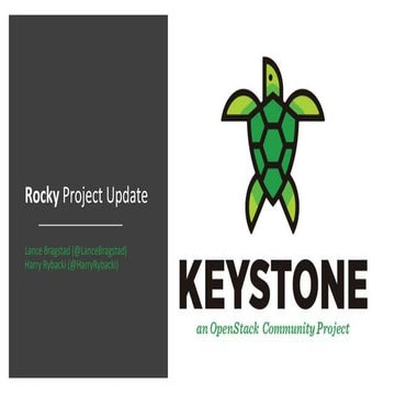 OpenStack Keystone Rocky Project Update | PPT