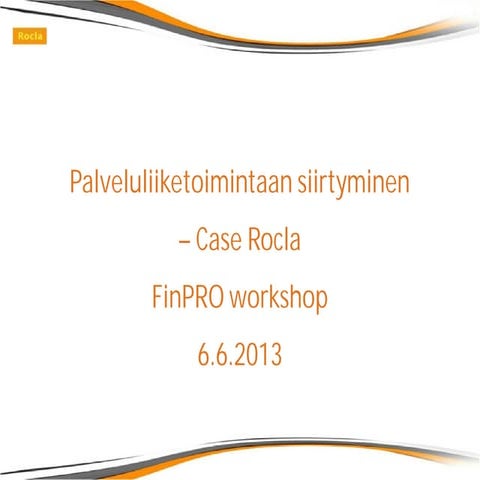 Finpro Industrial Services Day 6.6. Rocla | PDF