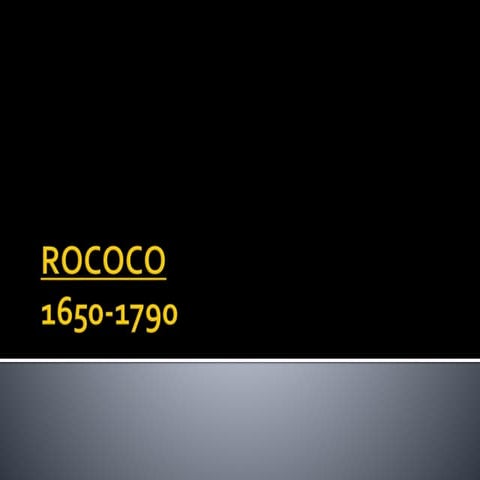 Rococo | PPTX