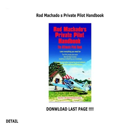 Rod Machado s Private Pilot Handbook | PDF