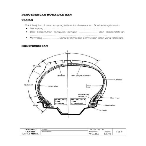 Roda & ban siswa | DOC