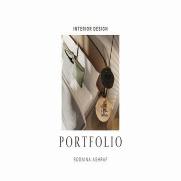 Interior Design Portfolio - Rodaina Ashraf | PDF