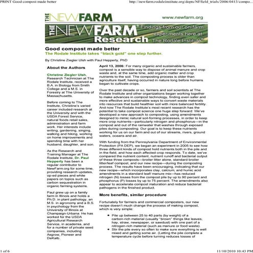 Rodale good compost made better | PDF
