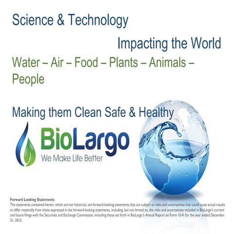 BioLargo - Impacting the World | PPT