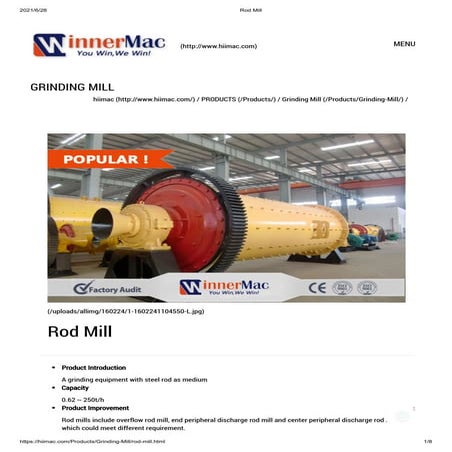 Rod mill | PDF