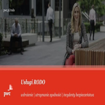Usługi RODO PwC | Wdrożenie RODO | PDF