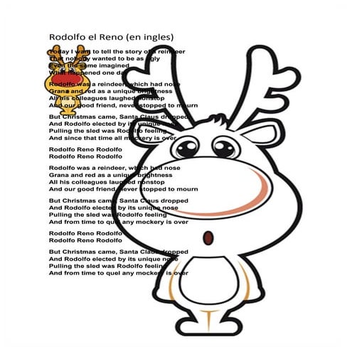 Rodolfo el reno en ingles | PDF