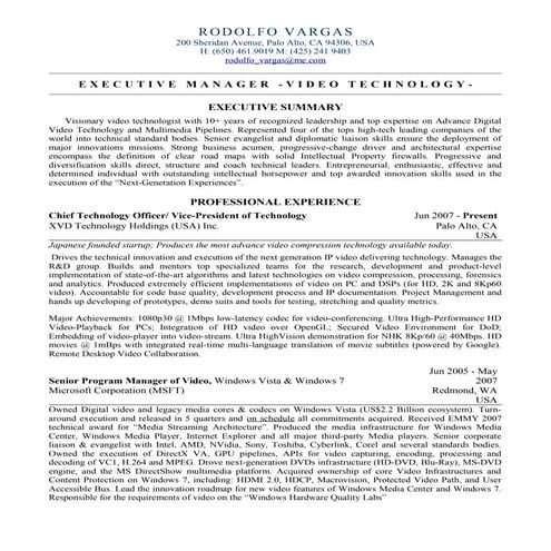 Rodolfo Vargas Resume | DOC