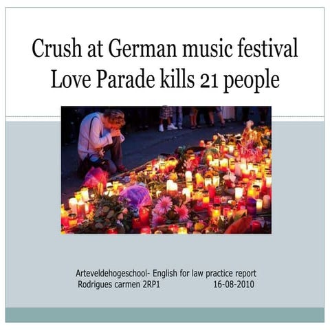 Rodrigues carmen 2 RP1 love parade 2010 | PPTX | Music | Entertainment