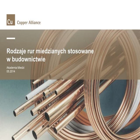 Rodzaje rur cu | PPTX