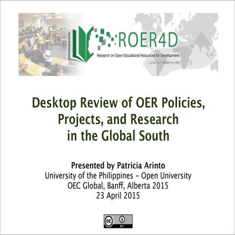 Desktop Review of OER Policies, Projects, and Research in the Global ...