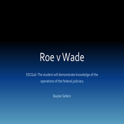 Roe v wade | PPTX