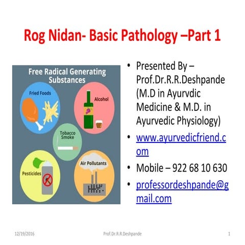 Roga nidan Basic Pathology -part 1 | PDF