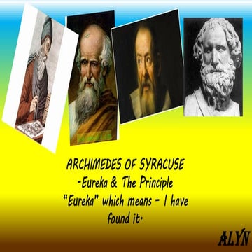 Hellenistic Mathematics -Archimedes | PPT