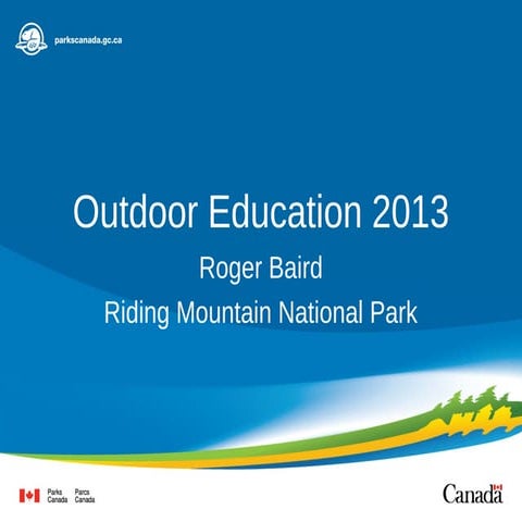 Roger Baird Parks Canada - Trails and Services West Side of RMNP | PPT ...