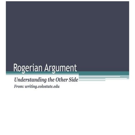 Rogerian Argument | PPT
