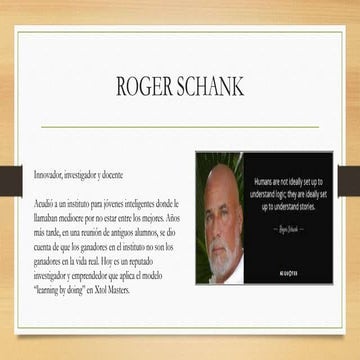 Roger schank | PPTX