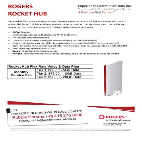 Rogers Rocket Hub | PDF
