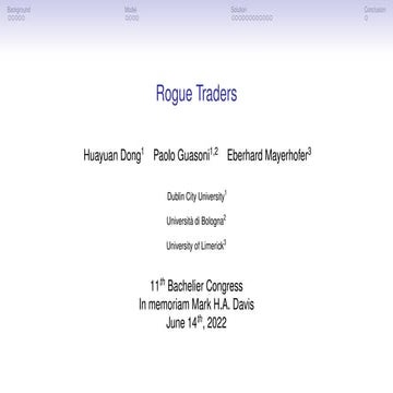 Rogue Traders | PDF